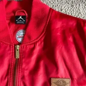 Jordan | Jackets & Coats | Just Don X Air Jordan Satin Pinnacle Bomber ...